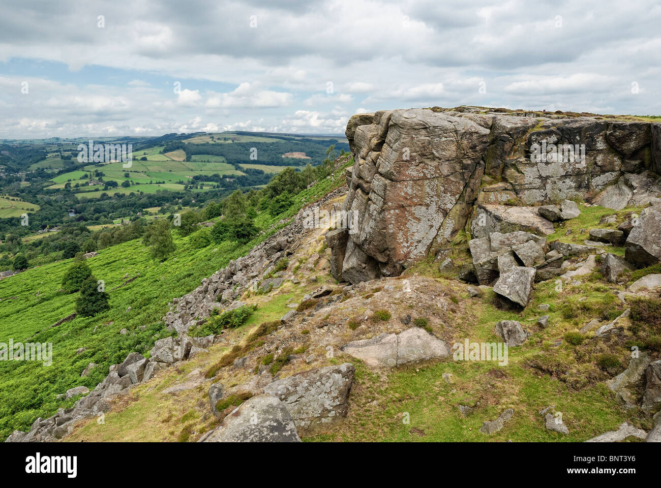 Curbar edge Derbyshire England uk Stock Photo - Alamy