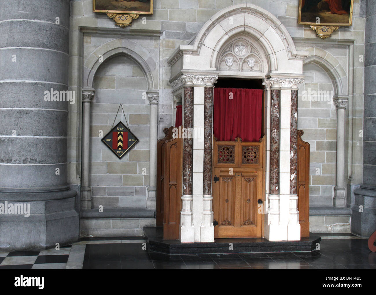 Confession box in church st hi-res stock photography and images - Alamy