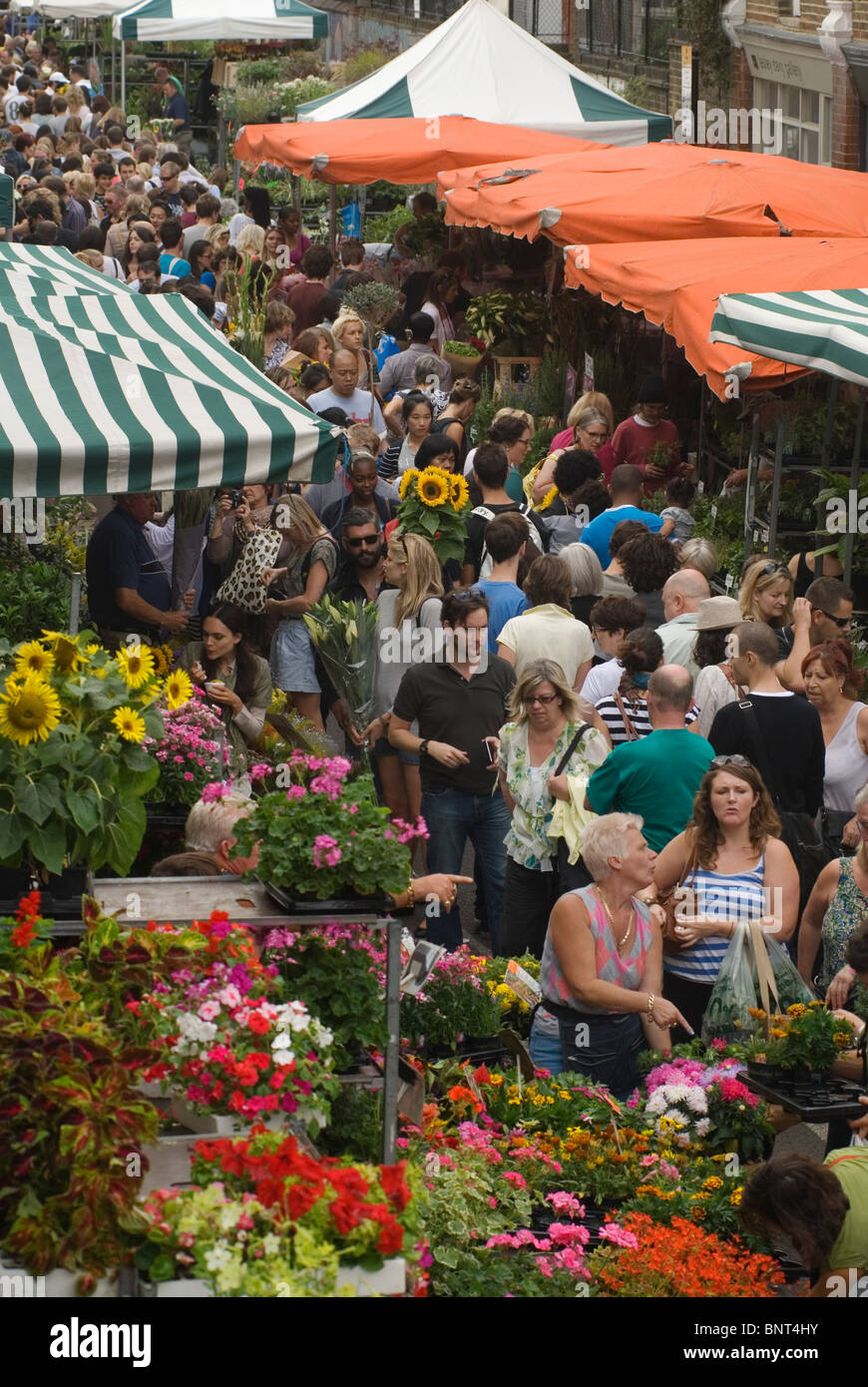 Columbia Road weekly Sunday Flower Market Hackney East End London ...