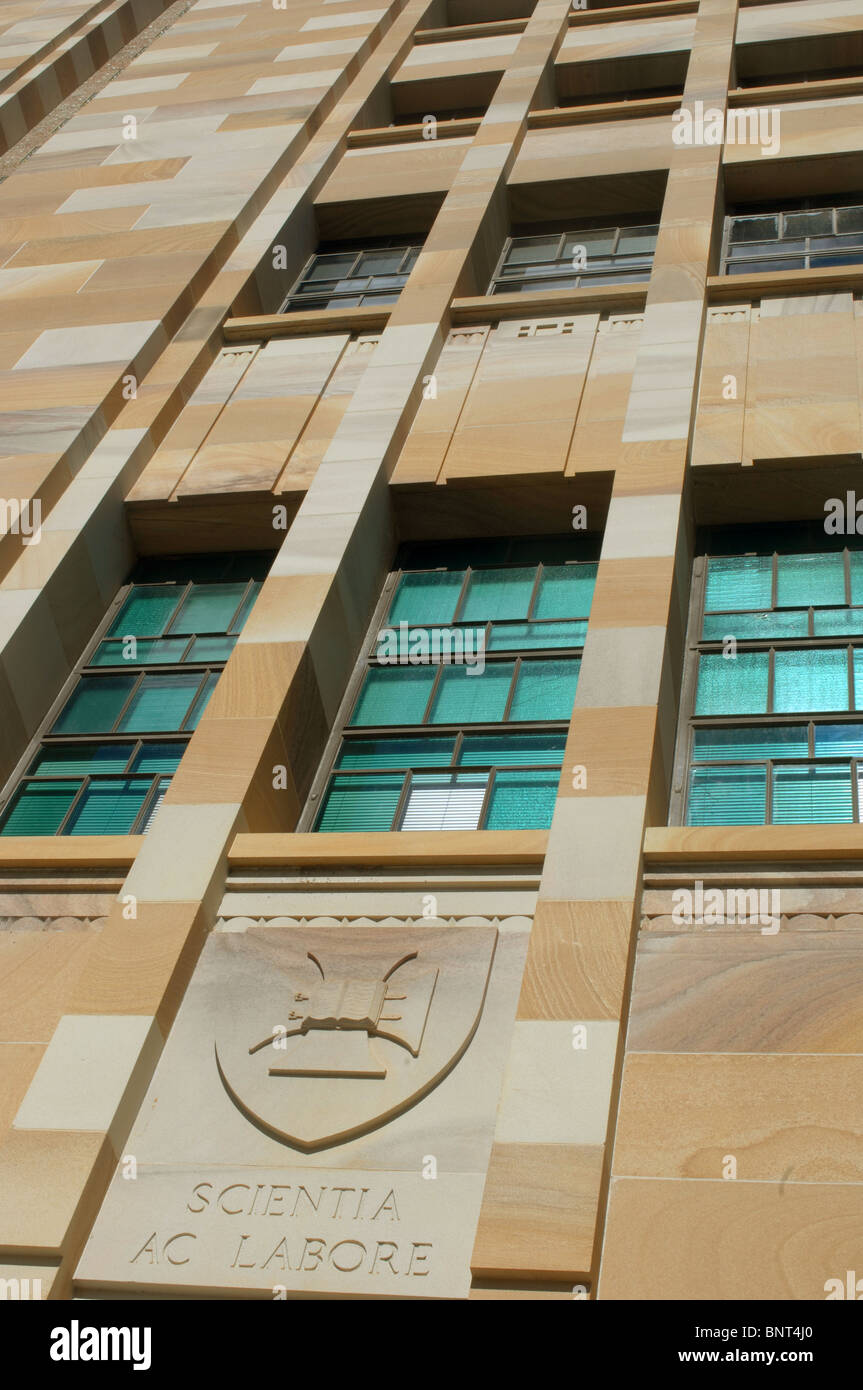 Entrance to the Library, University of Queensland, Brisbane, Queensland ...