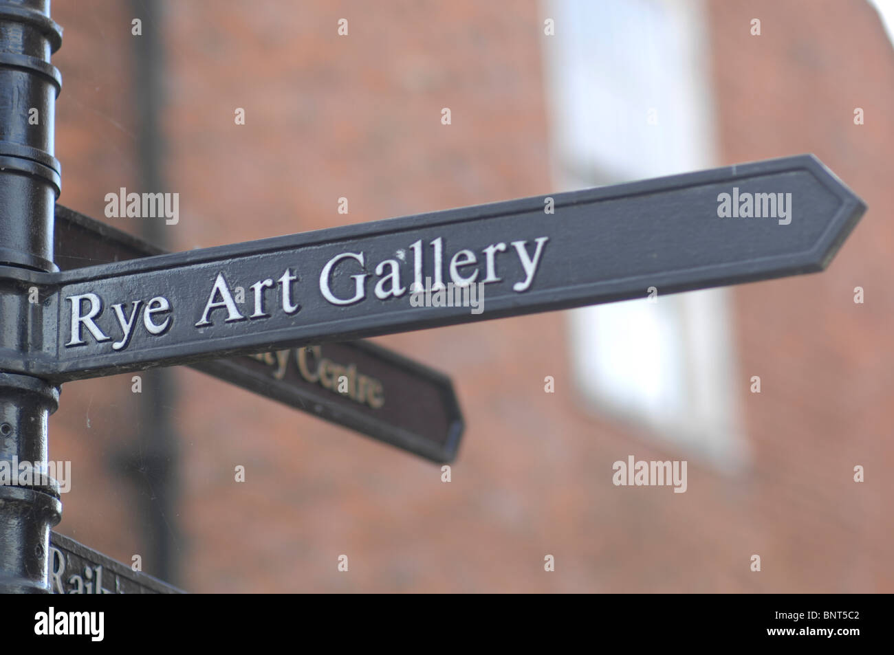 Rye Art Gallery sign Stock Photo - Alamy