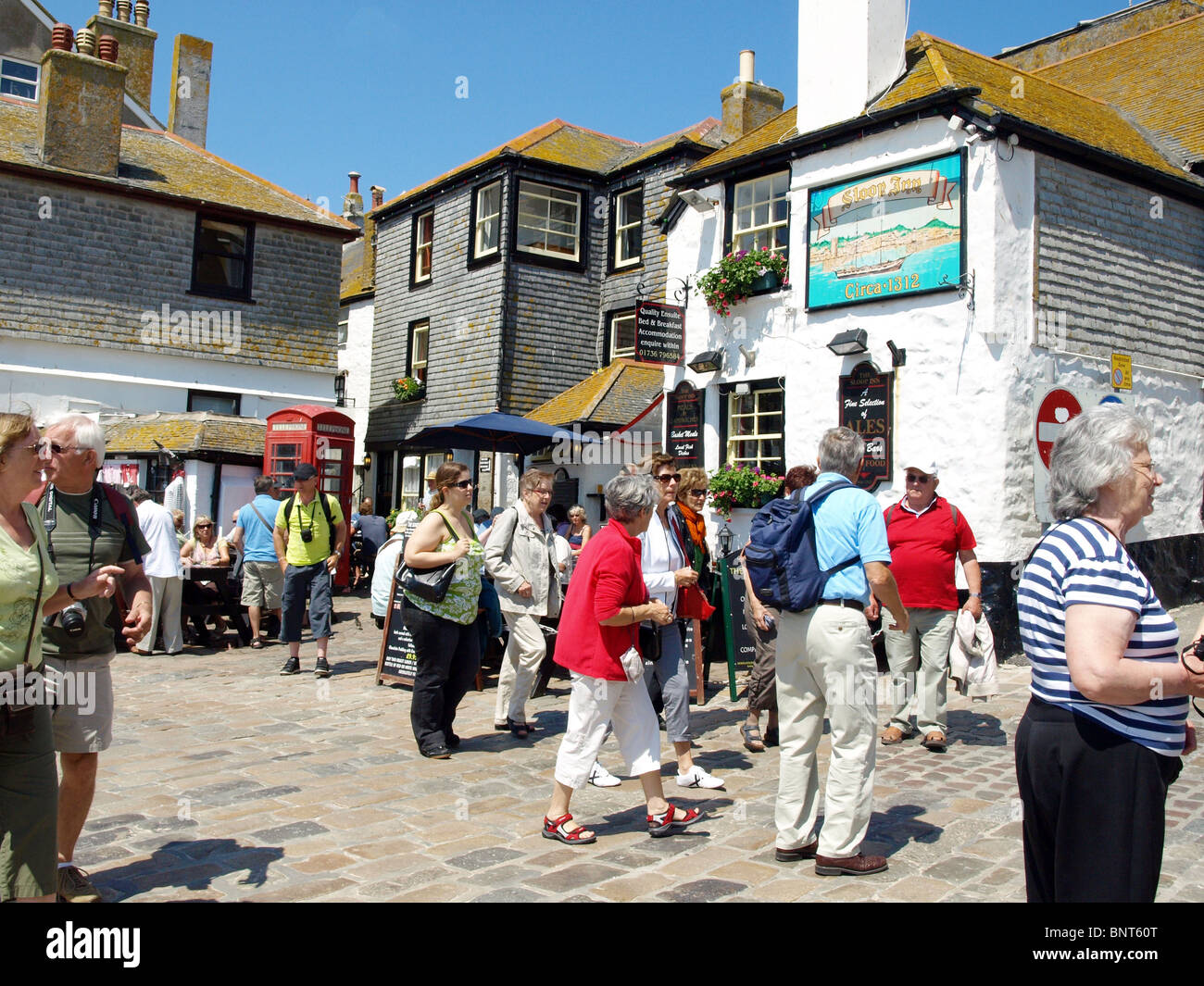 Busy quayside, St.Ives, Cornwall,England,UK Stock Photo - Alamy