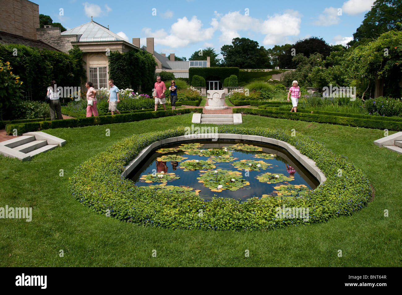 Gardens at the George Eastman House, Rochester NY USA Stock Photo - Alamy