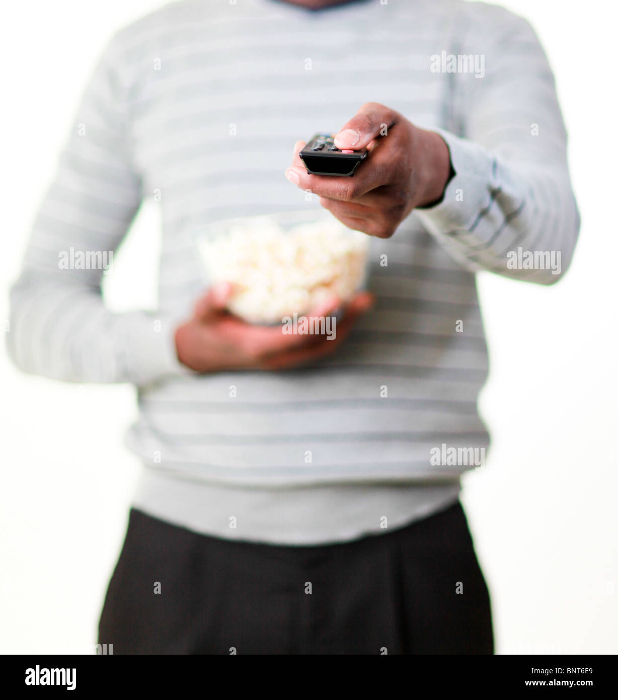 Man holding popcorn Stock Photo - Alamy