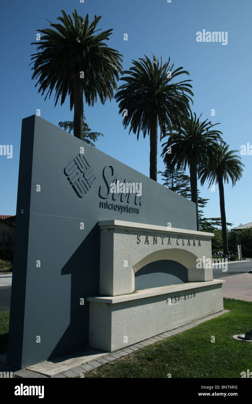 SUN MICROSYSTEMS SIGN COMPUTER COMPANY OFFICES SANTA CLARA CALIFORNIA ...