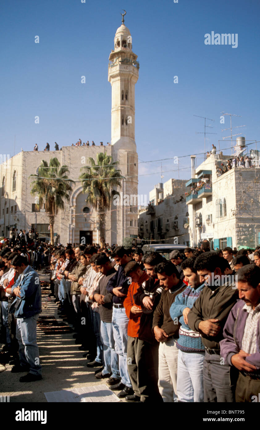 Bethlehem, Ramadan Prayer at Manger Square Stock Photo - Alamy