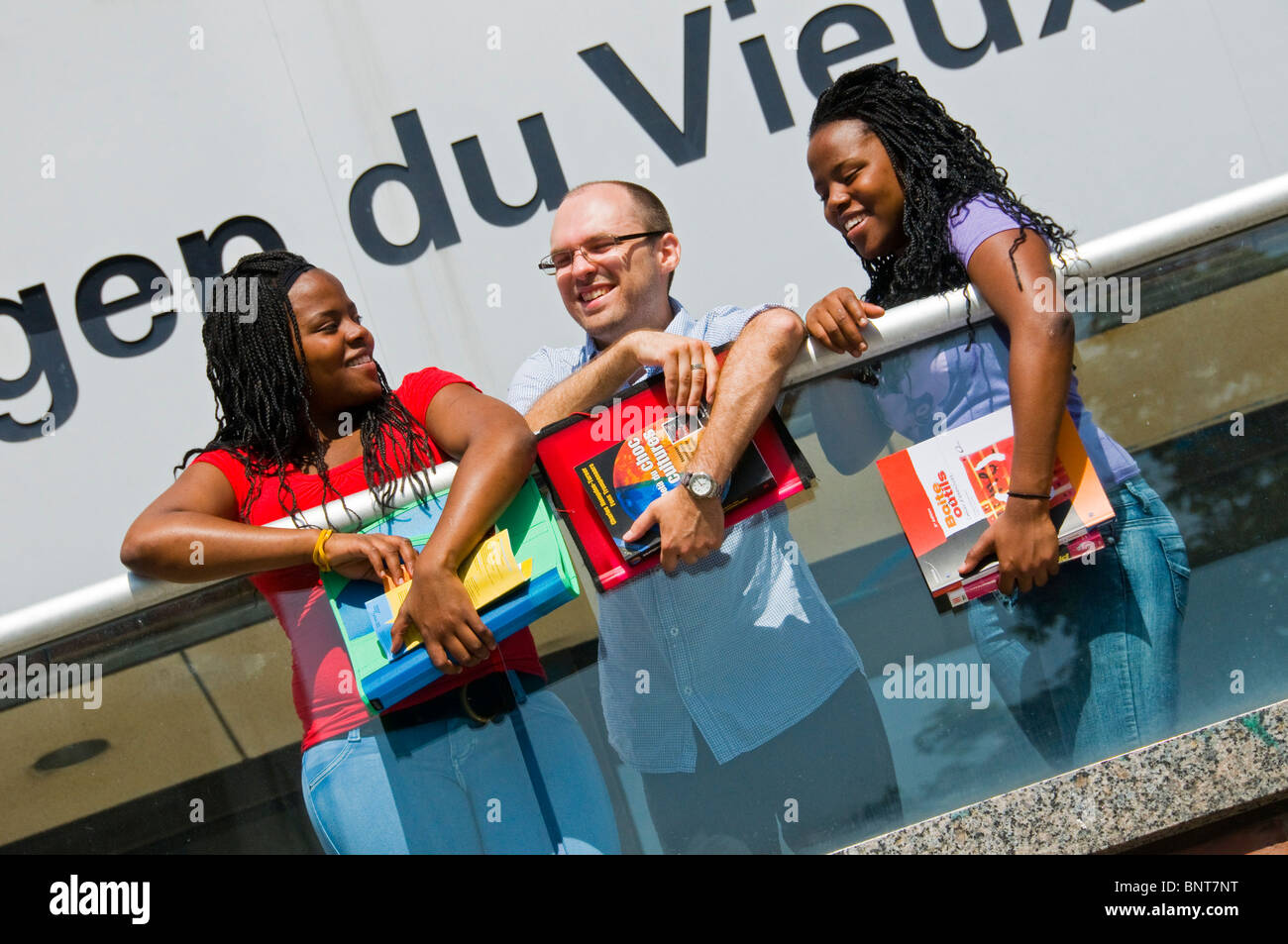 Black students college campus hi-res stock photography and images - Alamy