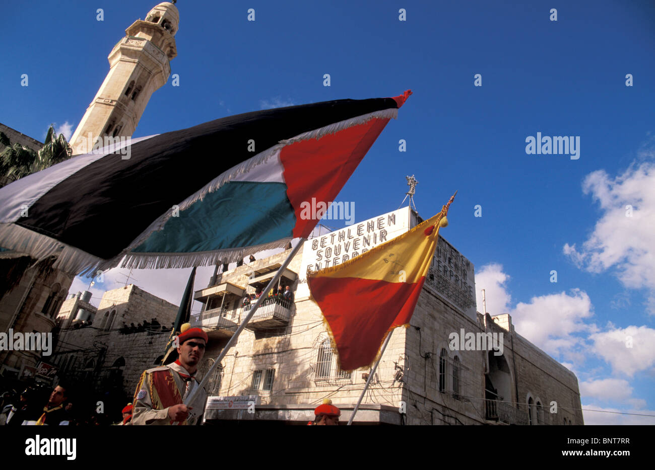 Bethlehem, Christmas Procession at Manger Square Stock Photo - Alamy