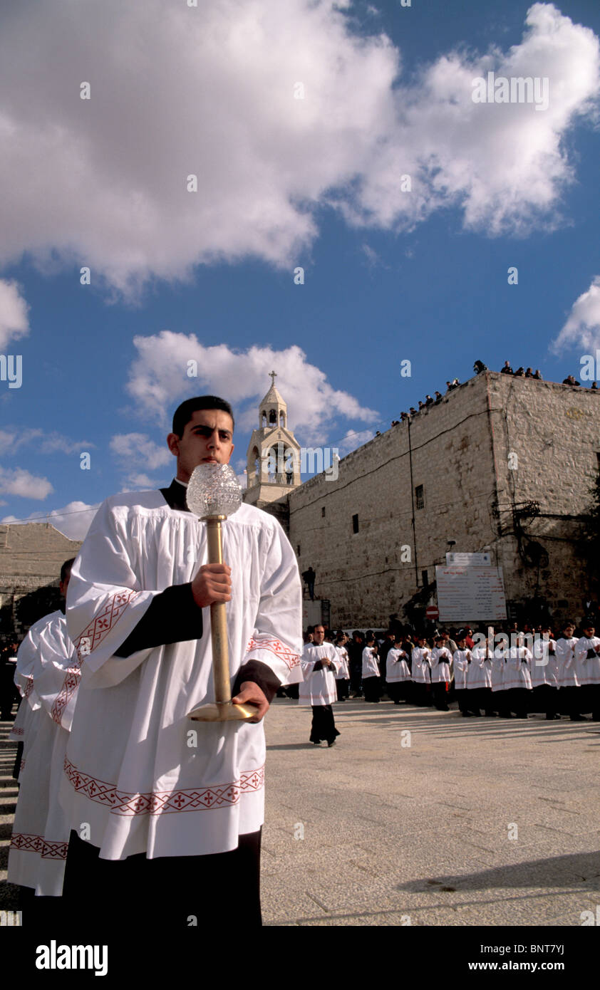 Bethlehem, the Latin Christmas Ceremony at Manger Square, the Church of ...