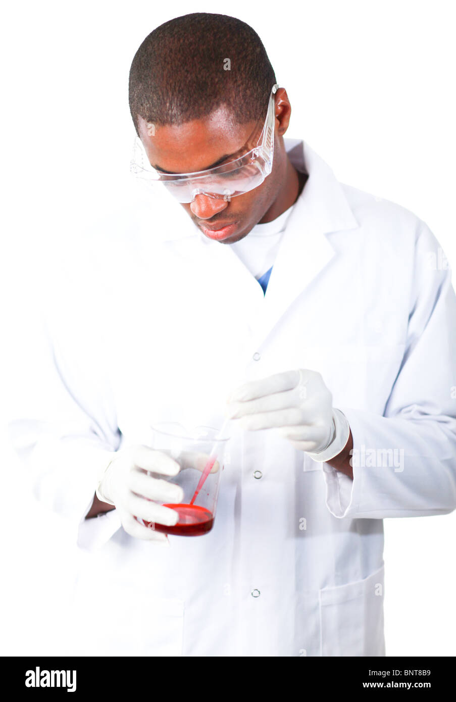 Man conducting science research Stock Photo - Alamy