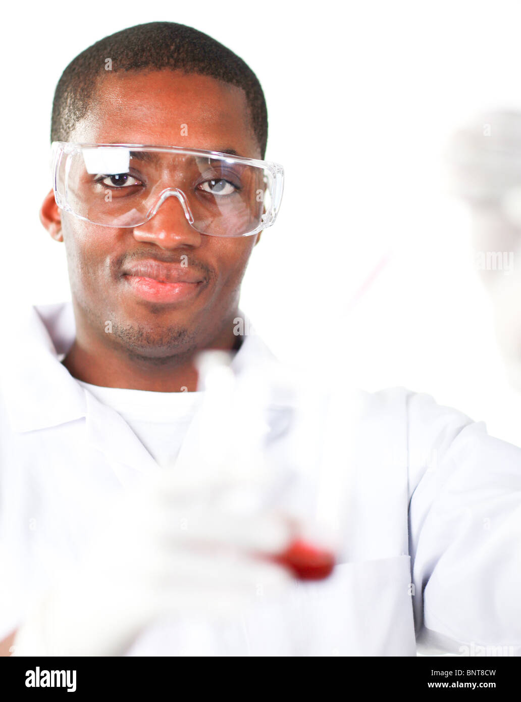 Man conducting science research Stock Photo - Alamy