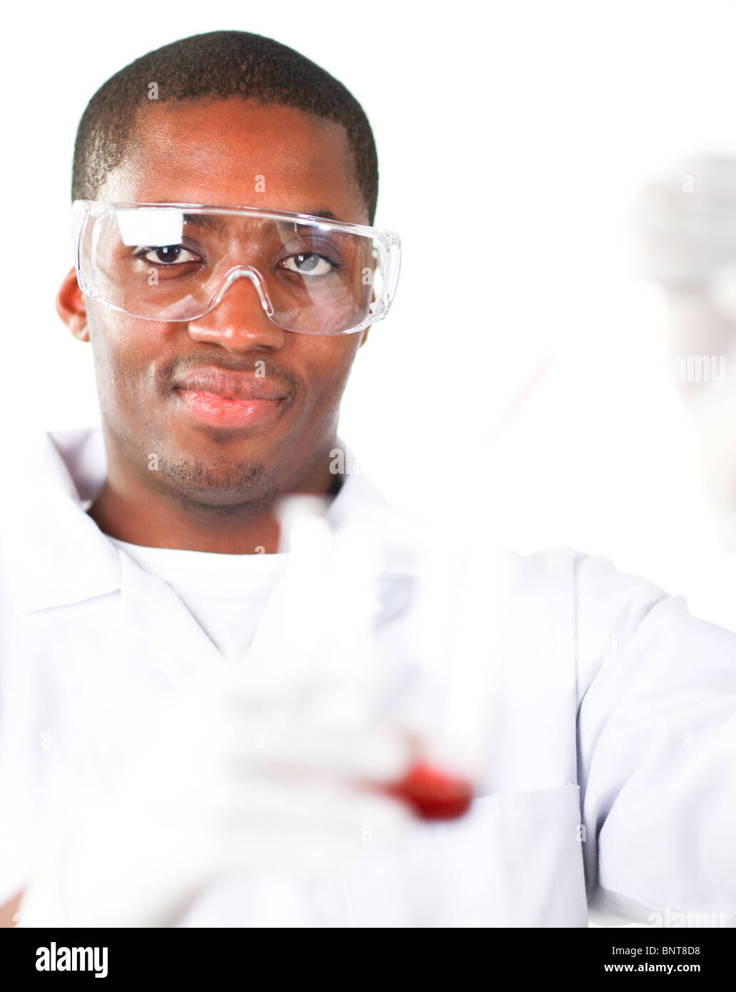 Man conducting science research Stock Photo - Alamy