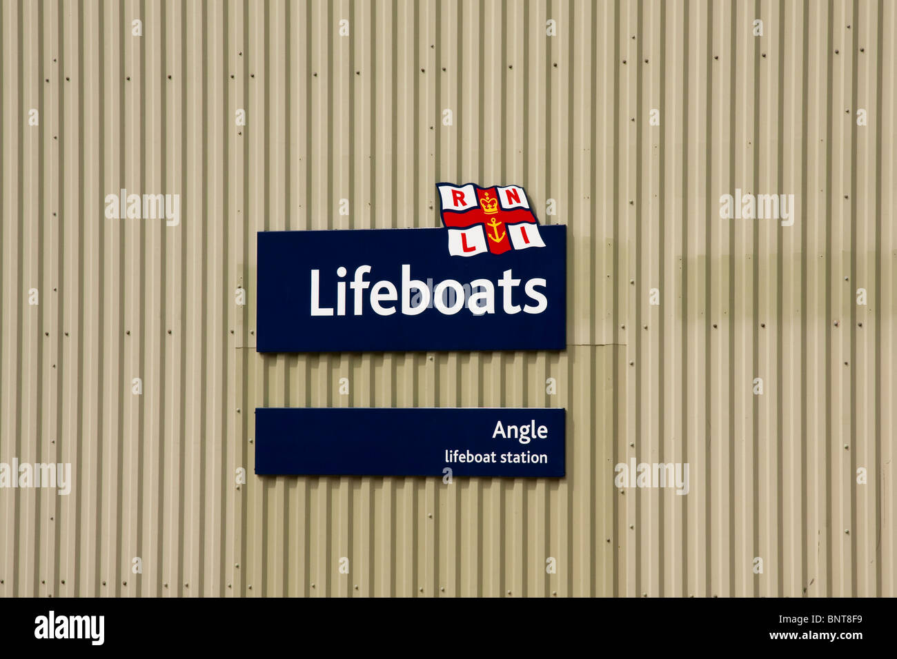 RNLI sign on Lifeboat Station Stock Photo - Alamy