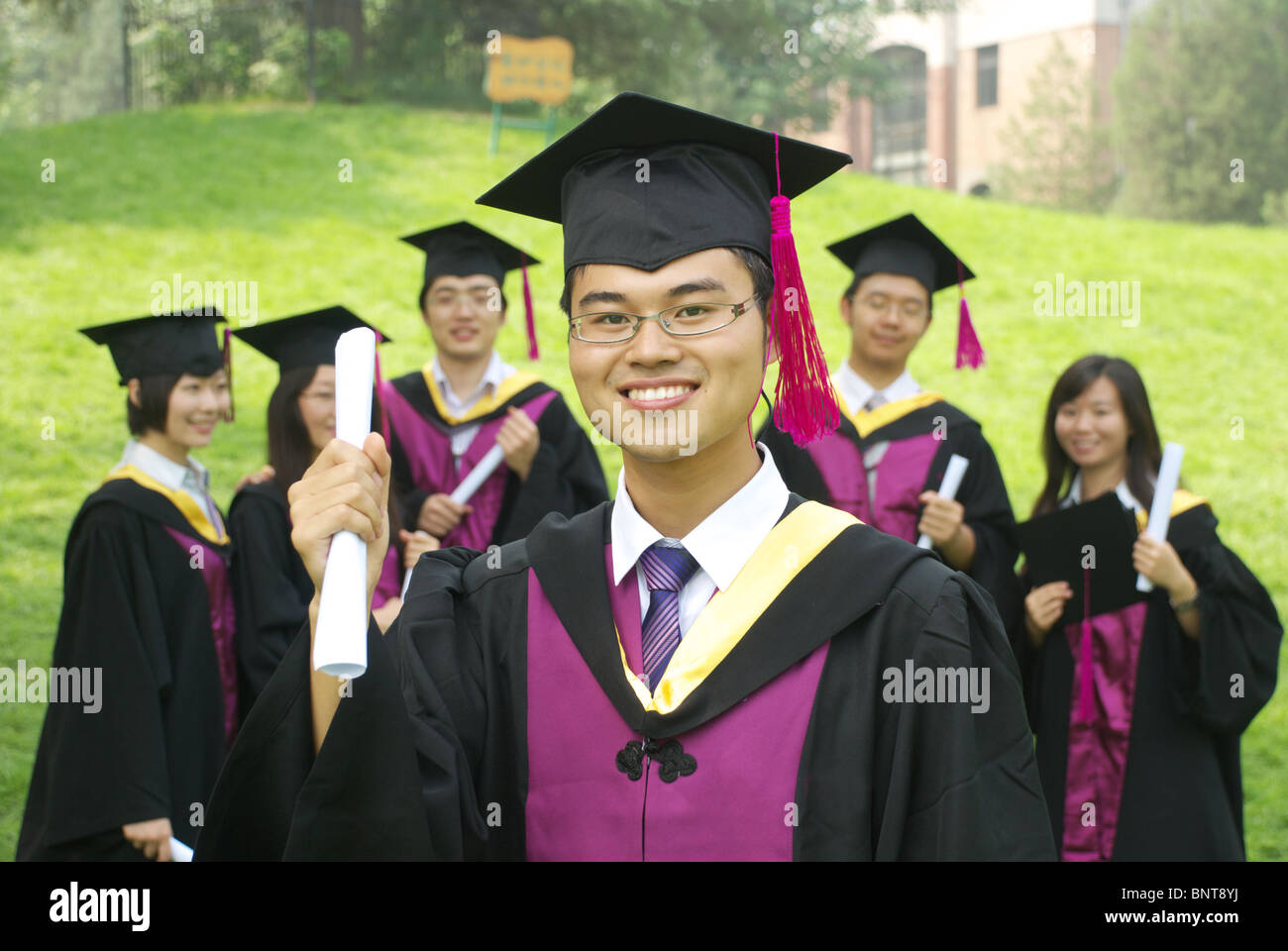 Chinese student graduation Stock Photo - Alamy