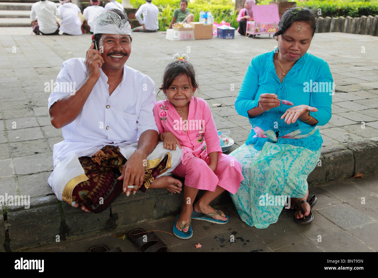 Indonesia, Bali, balinese family on a holiday, people Stock Photo - Alamy