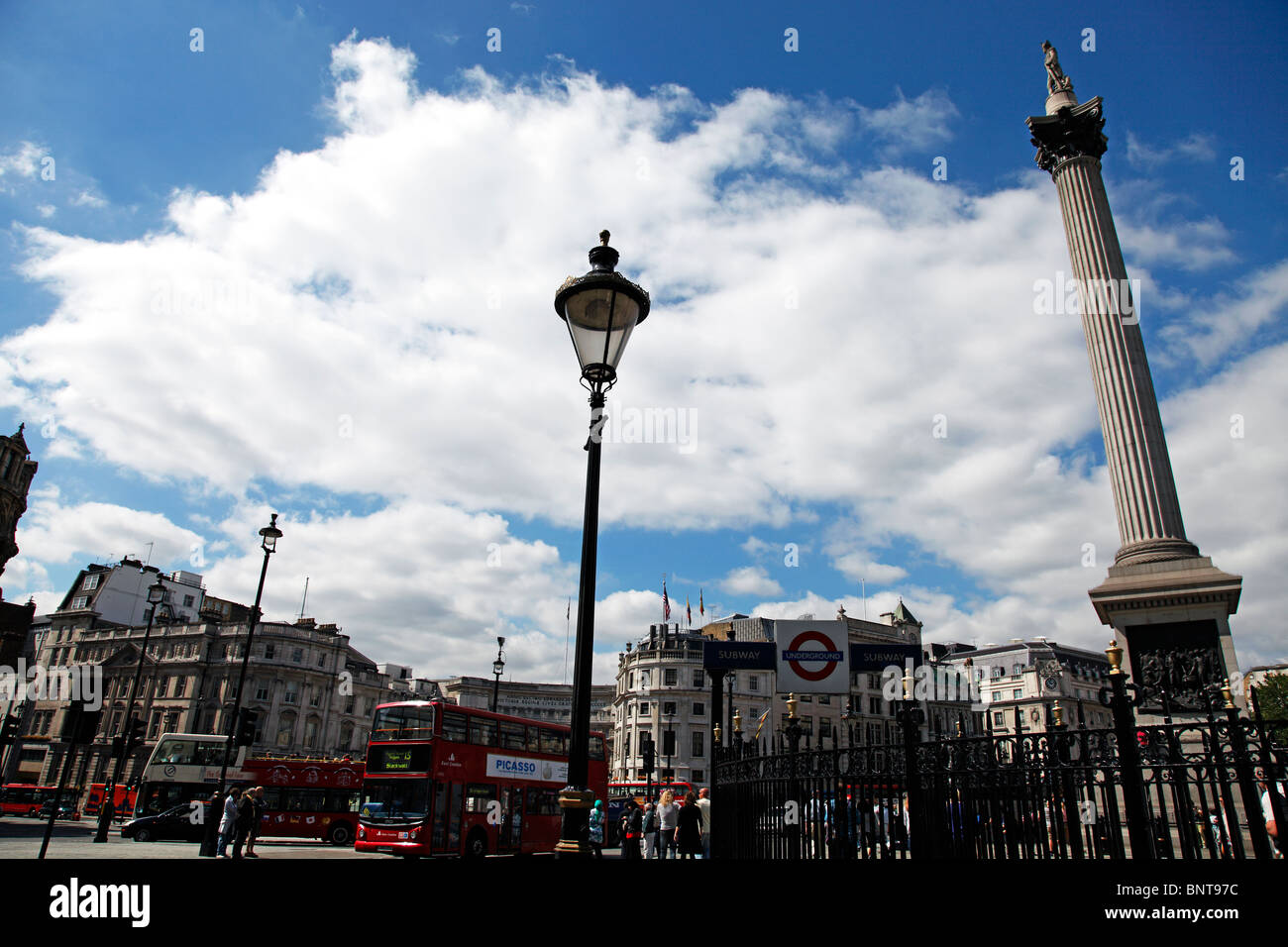 Nelson's Column London England UK Stock Photo - Alamy