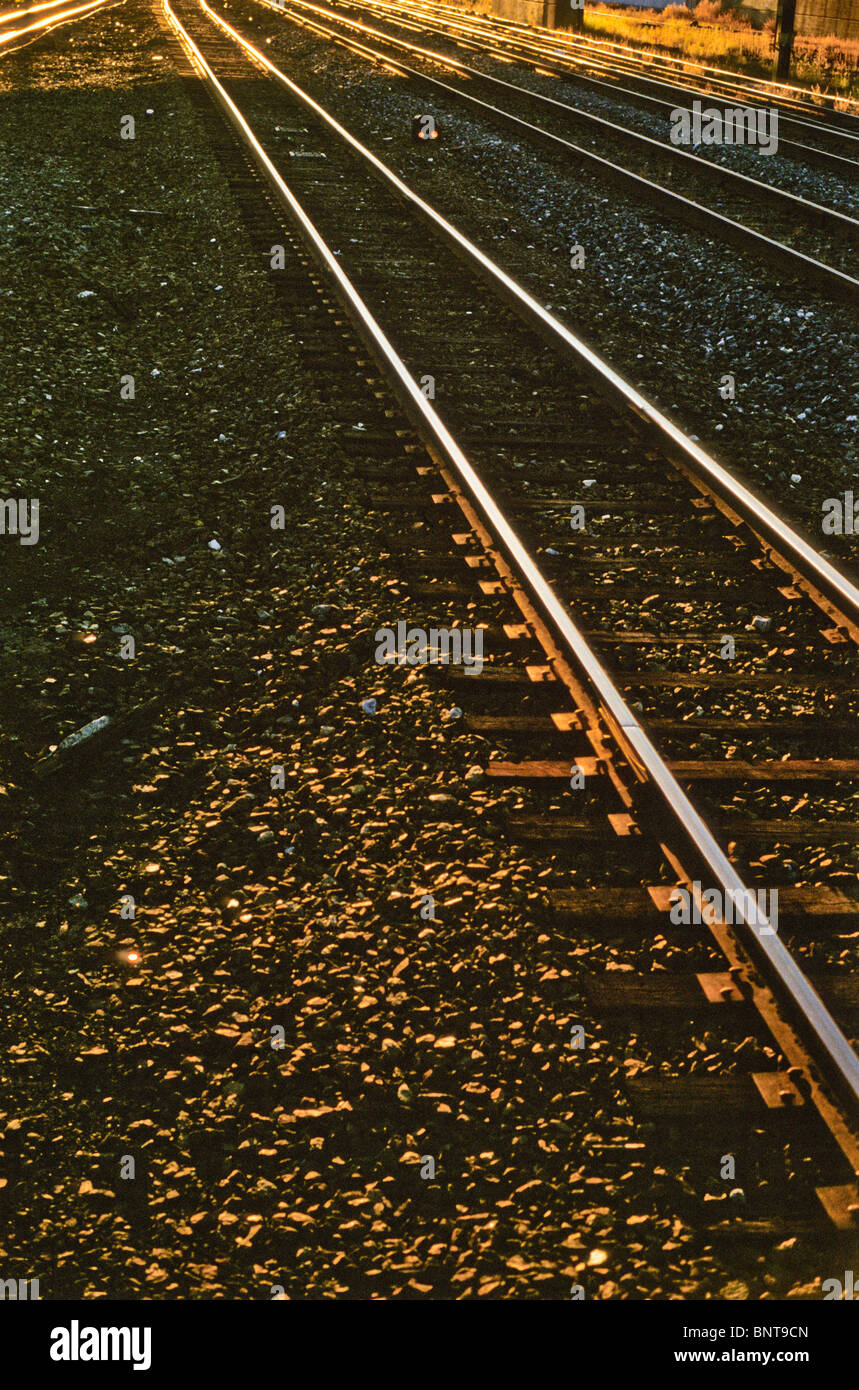 rail station tracks Stock Photo - Alamy