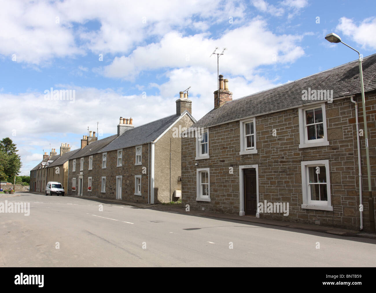 street scene Dunning Scotland July 2010 Stock Photo - Alamy