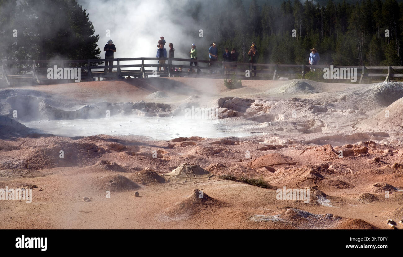 Horizontal geyser basin hi-res stock photography and images - Alamy