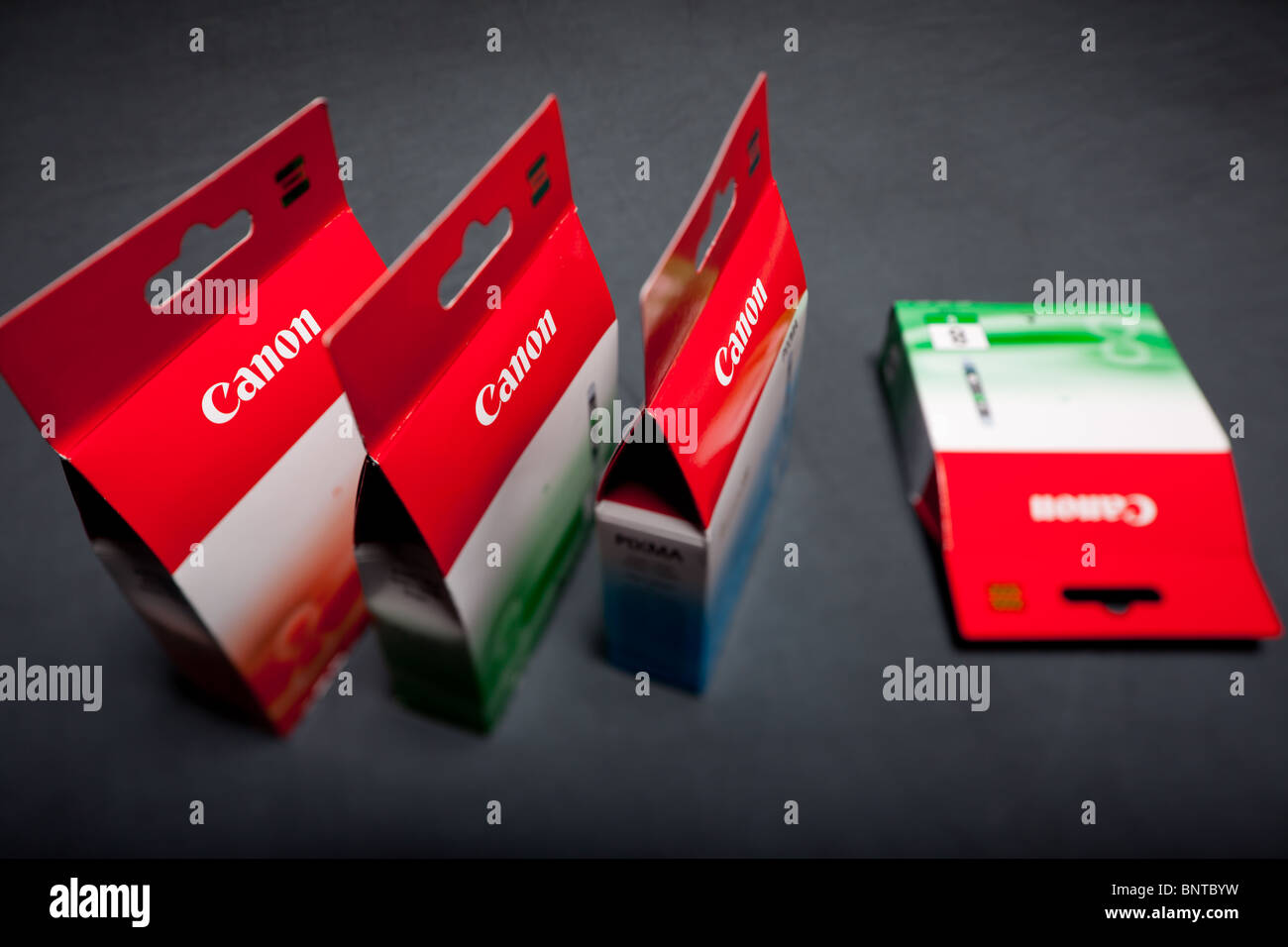 Canon inkjet cartridges in boxes Stock Photo - Alamy