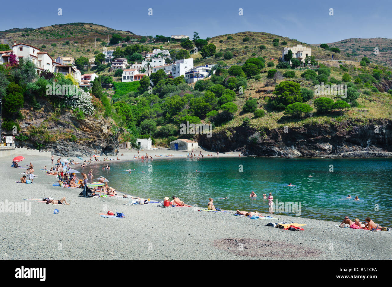 Portbou Spain Stock Photo - Alamy