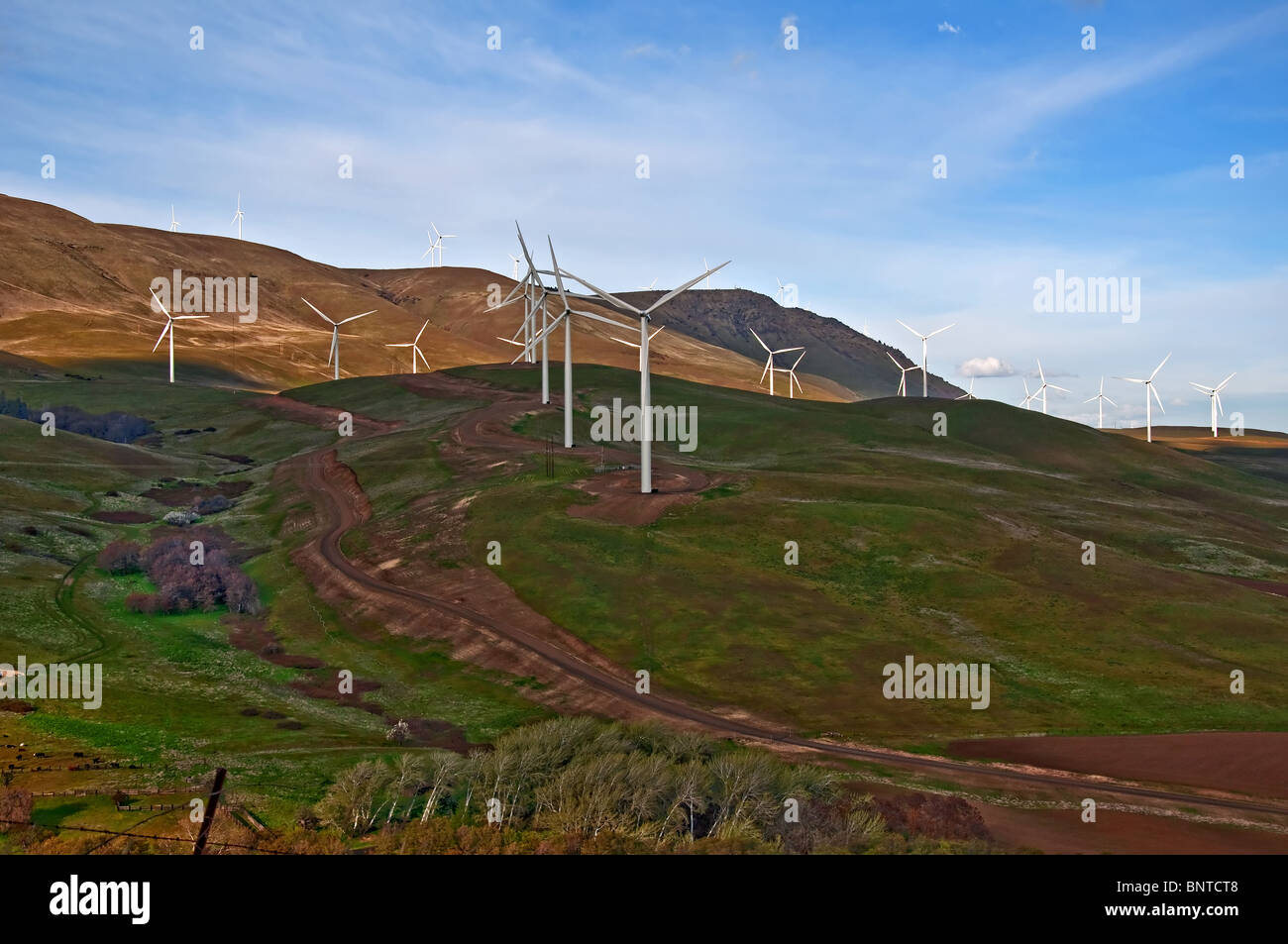 This landscape is rural rolling hills and valleys stretching for miles ...