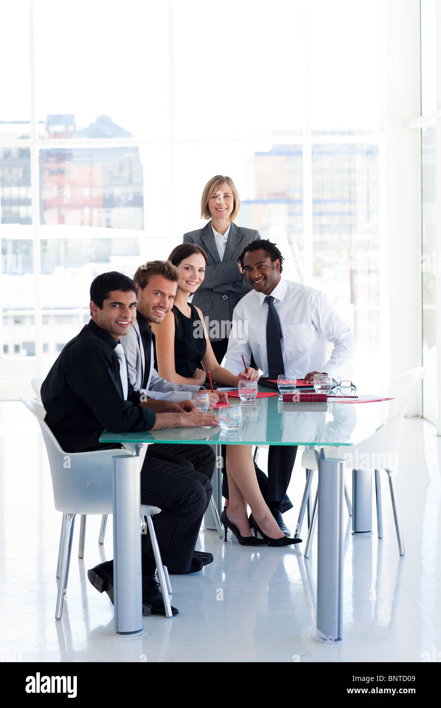 Business team working together in office Stock Photo - Alamy