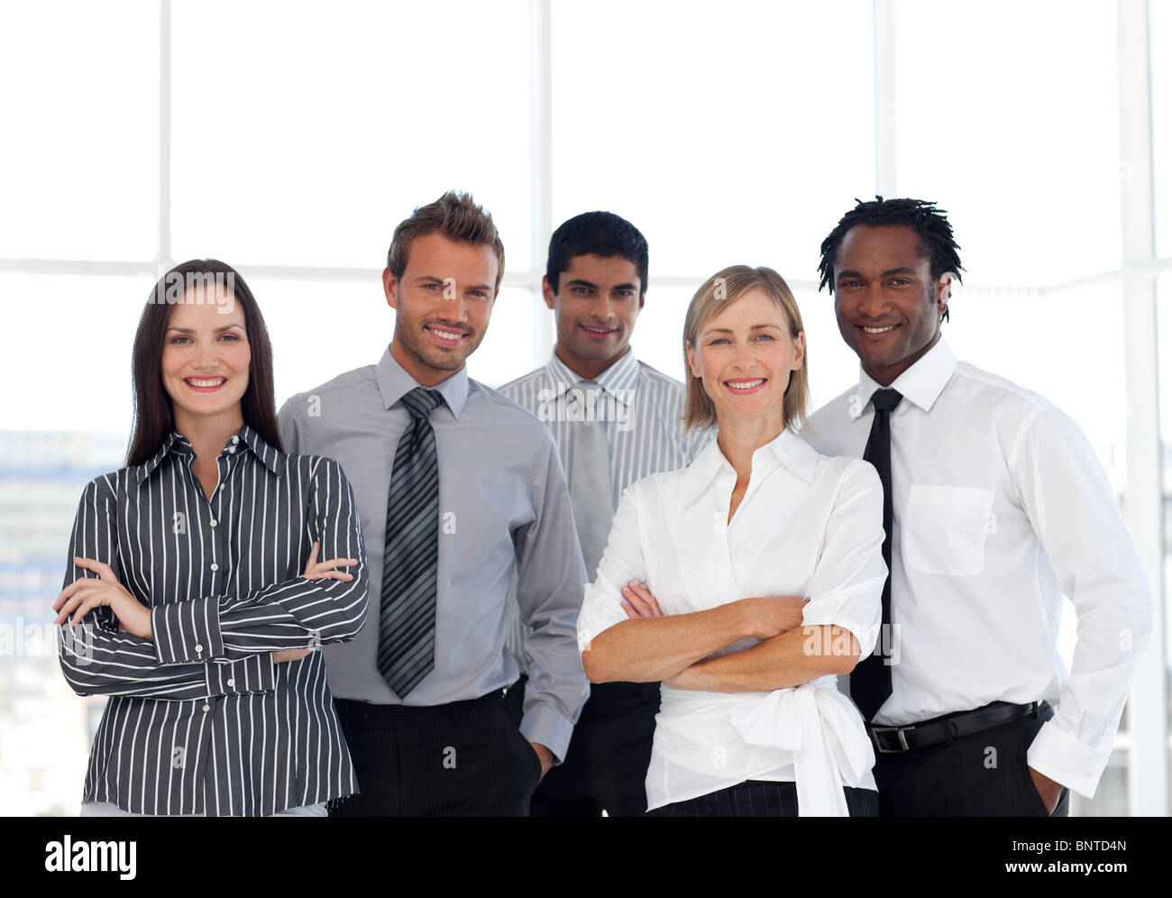 Portrait of an international business team Stock Photo - Alamy