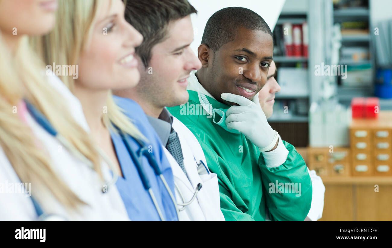 Team of doctor in the office Stock Photo - Alamy