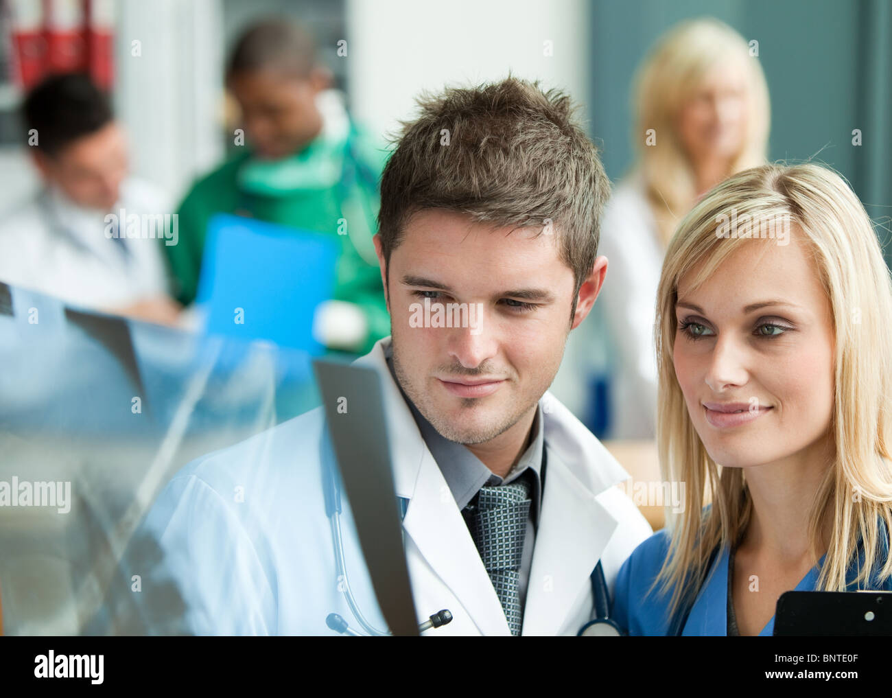 Doctors in hospital Stock Photo - Alamy