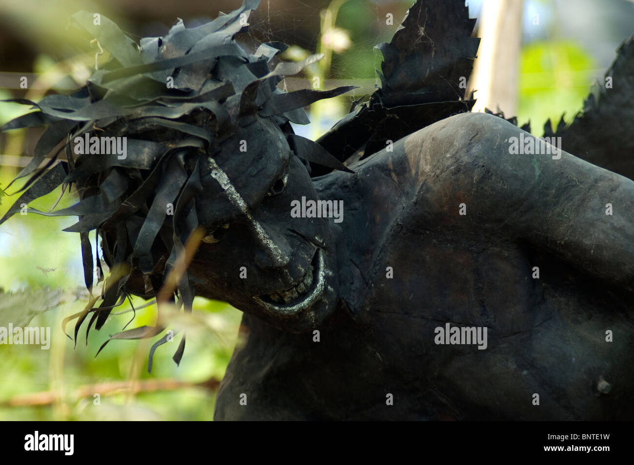 A detail from 'The Rites of Dionysus ' by Tim Shaw at the Eden Project ...