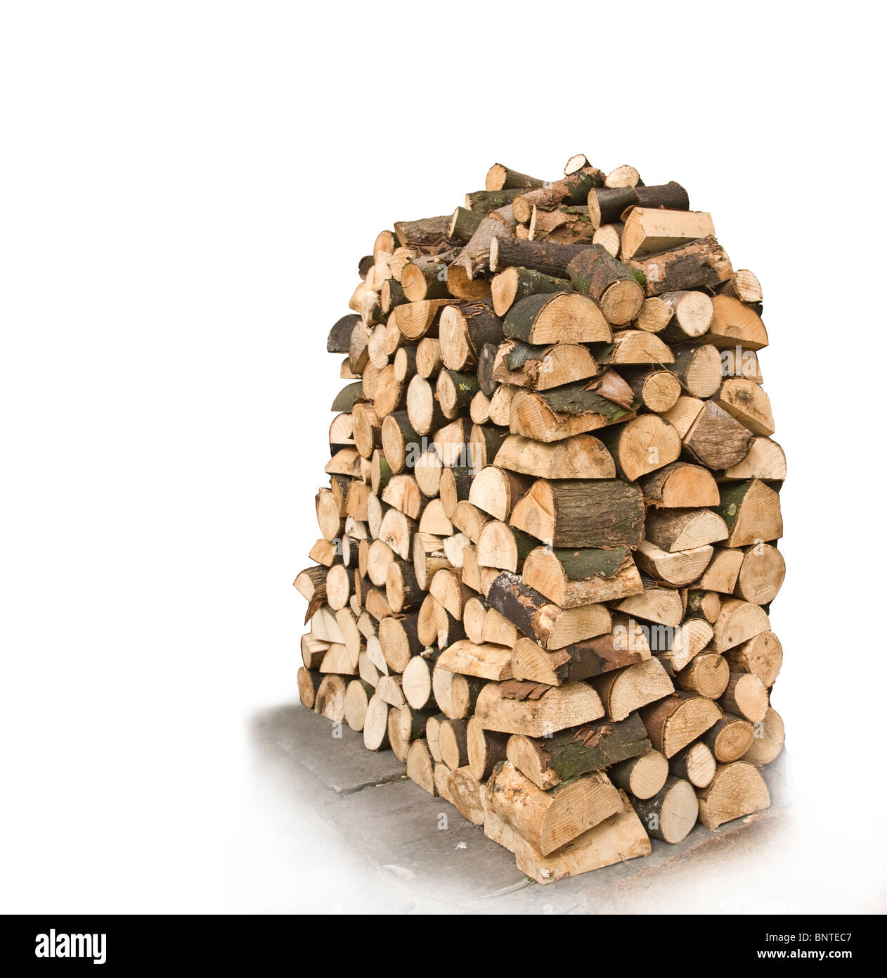 stack of logs for firewood Stock Photo - Alamy