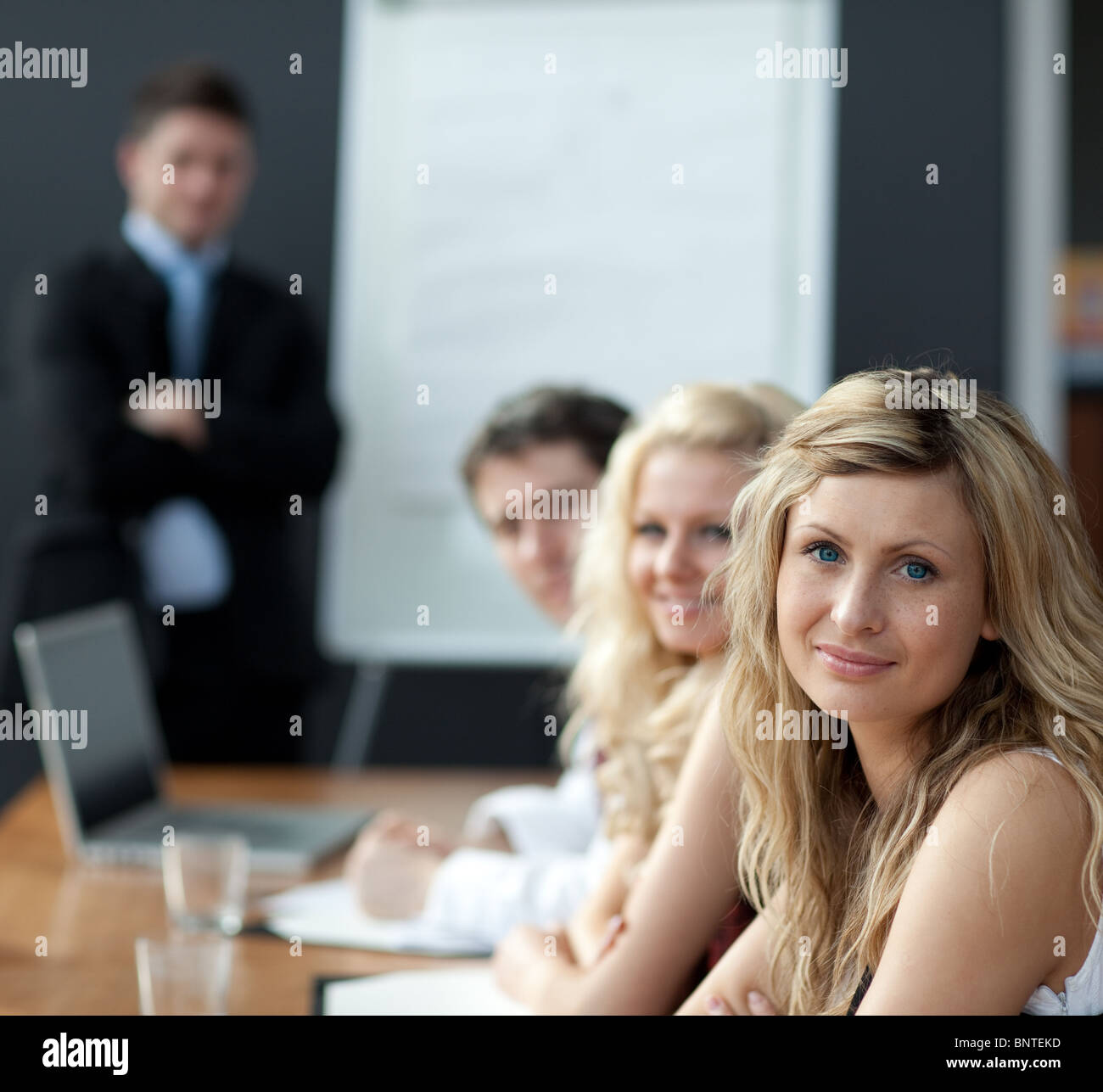 Business teamwork With man giving presentation Stock Photo - Alamy Business teamwork With man giving presentation Stock Photo - Alamy