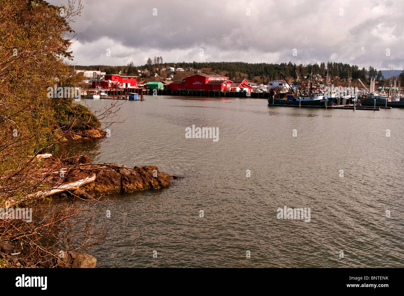 This cute small coastal port town is of Ilwaco Washington, located in ...