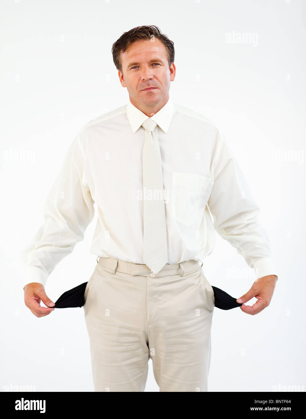 Portrait of bankrupt man Stock Photo - Alamy