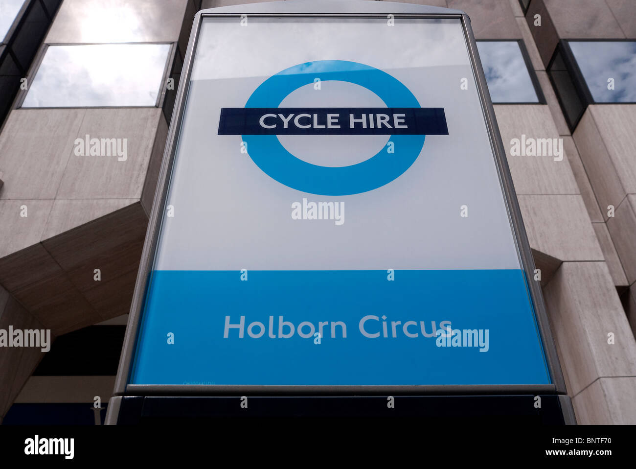 London Cycle hire logo on docking station Stock Photo - Alamy