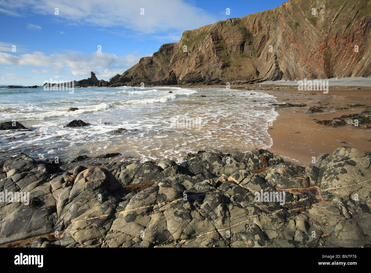 Beach at Hartland Quay, North Devon, England, UK Stock Photo - Alamy