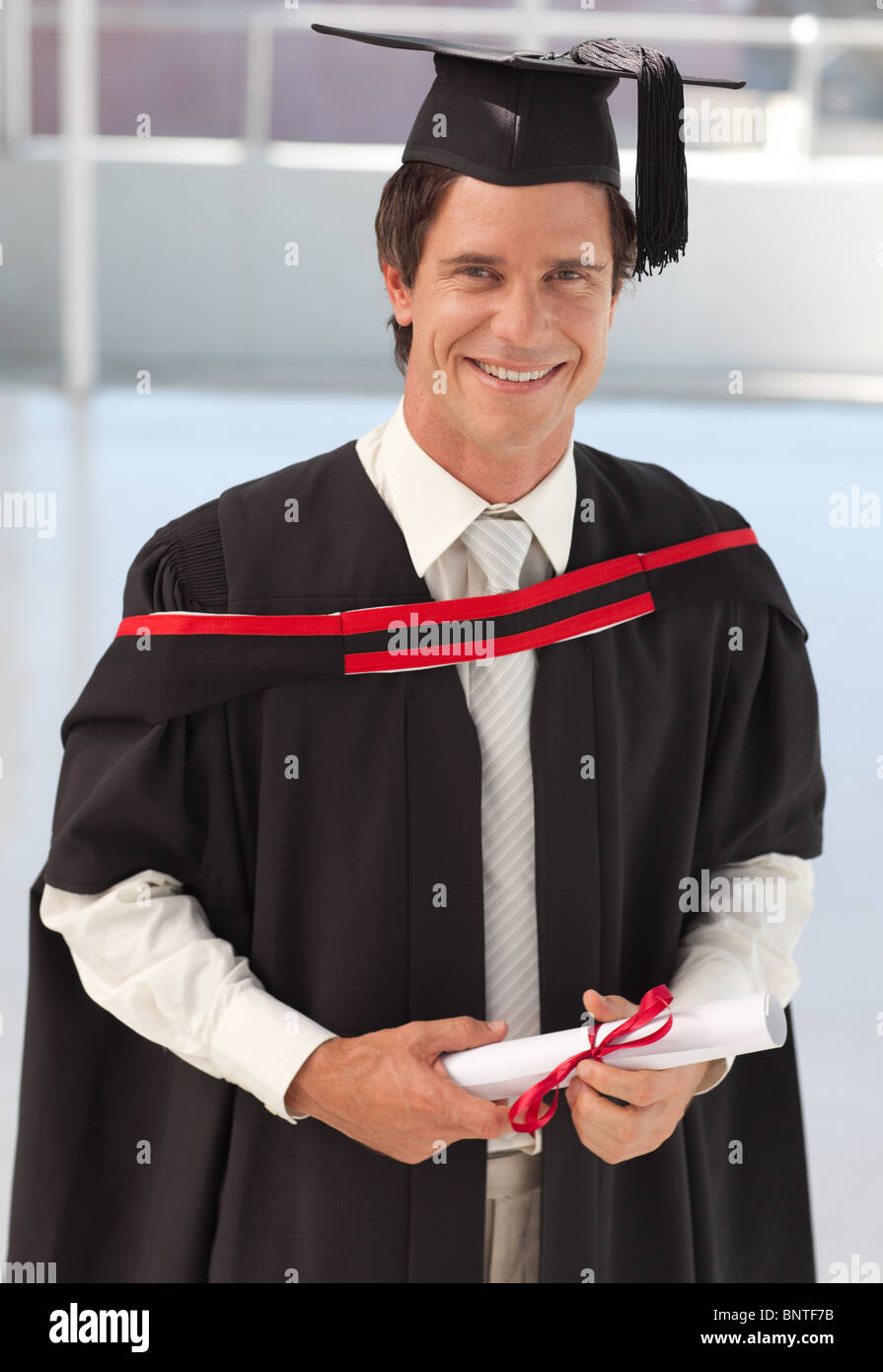 Man Graduating from University Stock Photo - Alamy