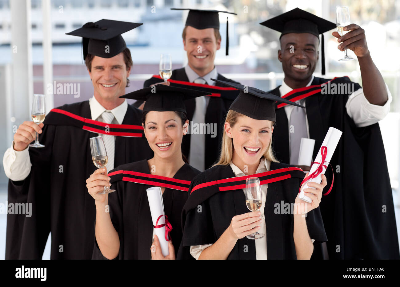 Group of people Graduating from College Stock Photo - Alamy