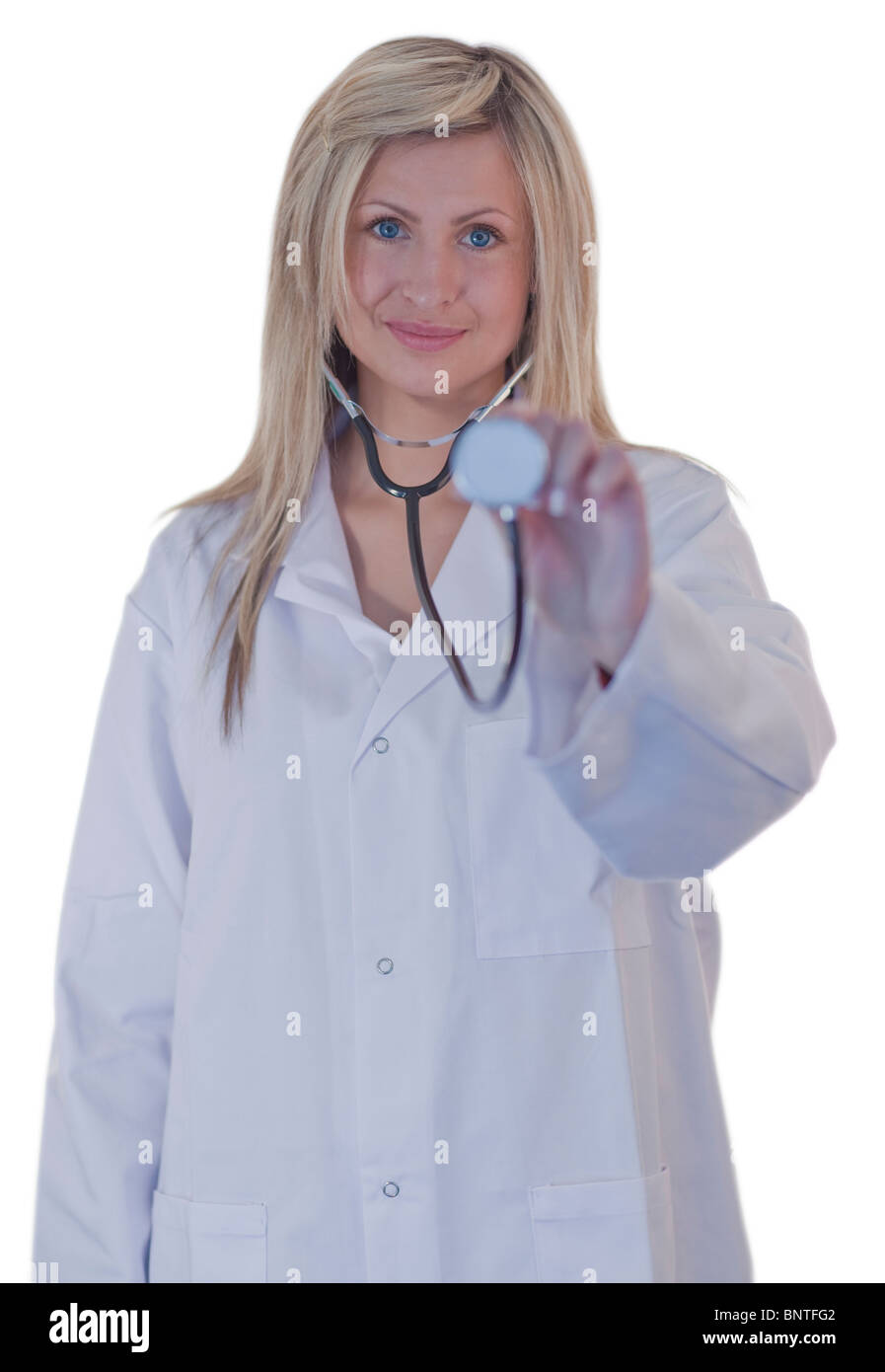 Doctor with a stetscope Stock Photo - Alamy