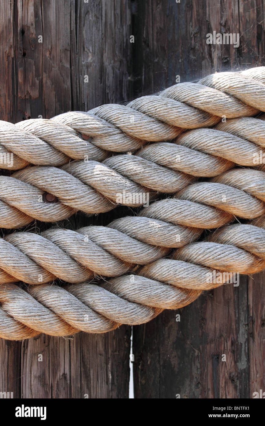 Rope coil close up hi-res stock photography and images - Alamy