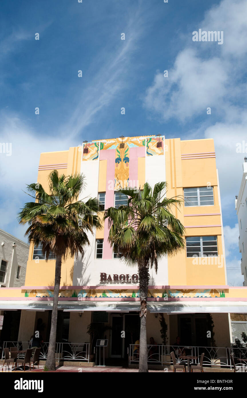 Hotels on Ocean Drive in South Beach, Miami, Florida USA Stock Photo ...