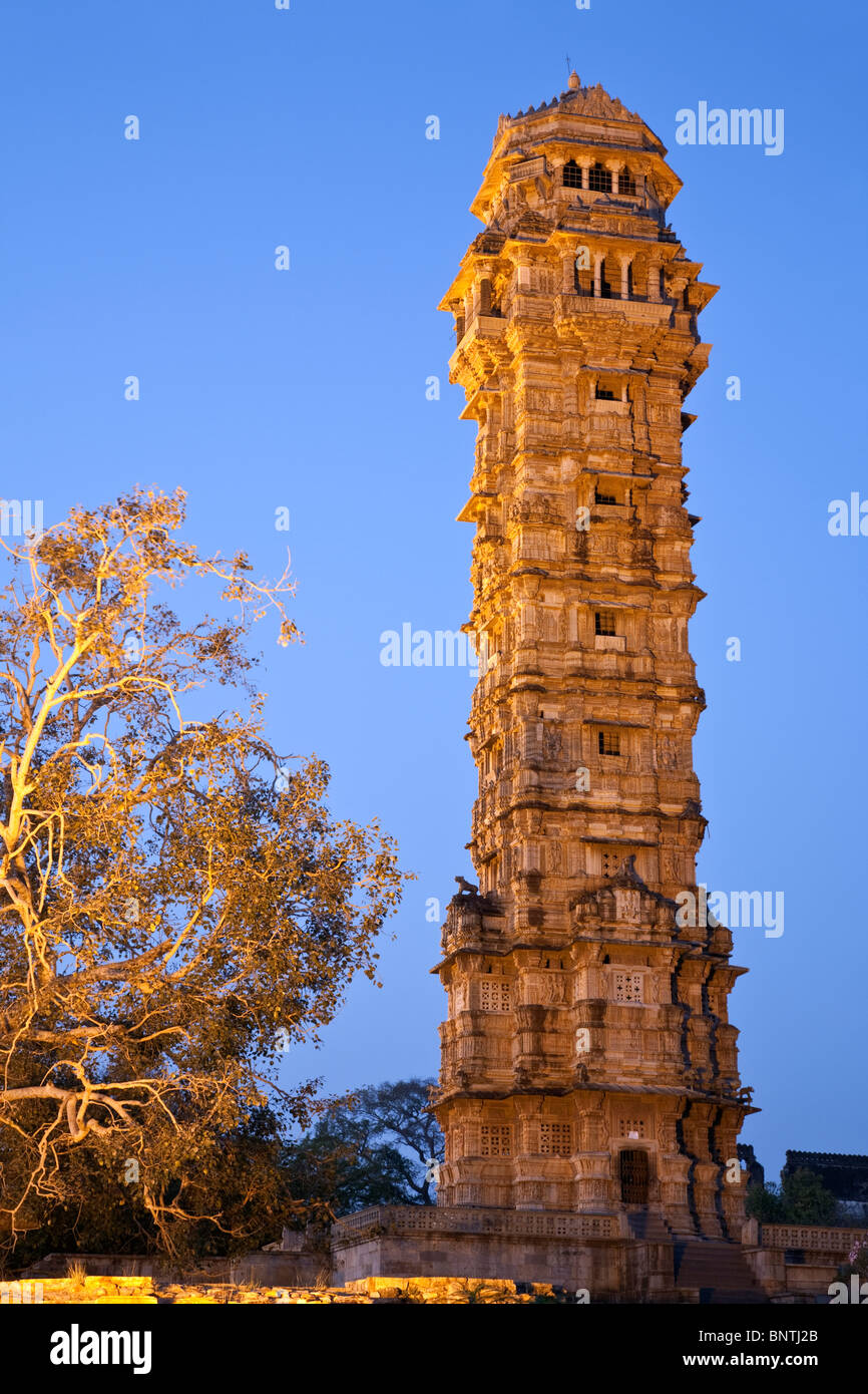 Victory tower, chittorgarh hi-res stock photography and images - Alamy