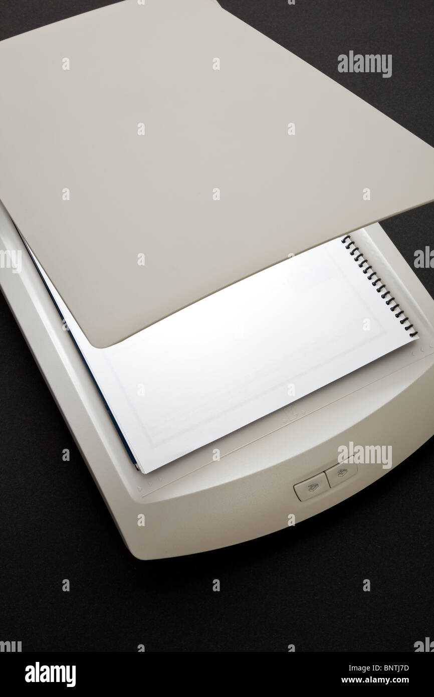 Scanner close up shot, business concept Stock Photo - Alamy