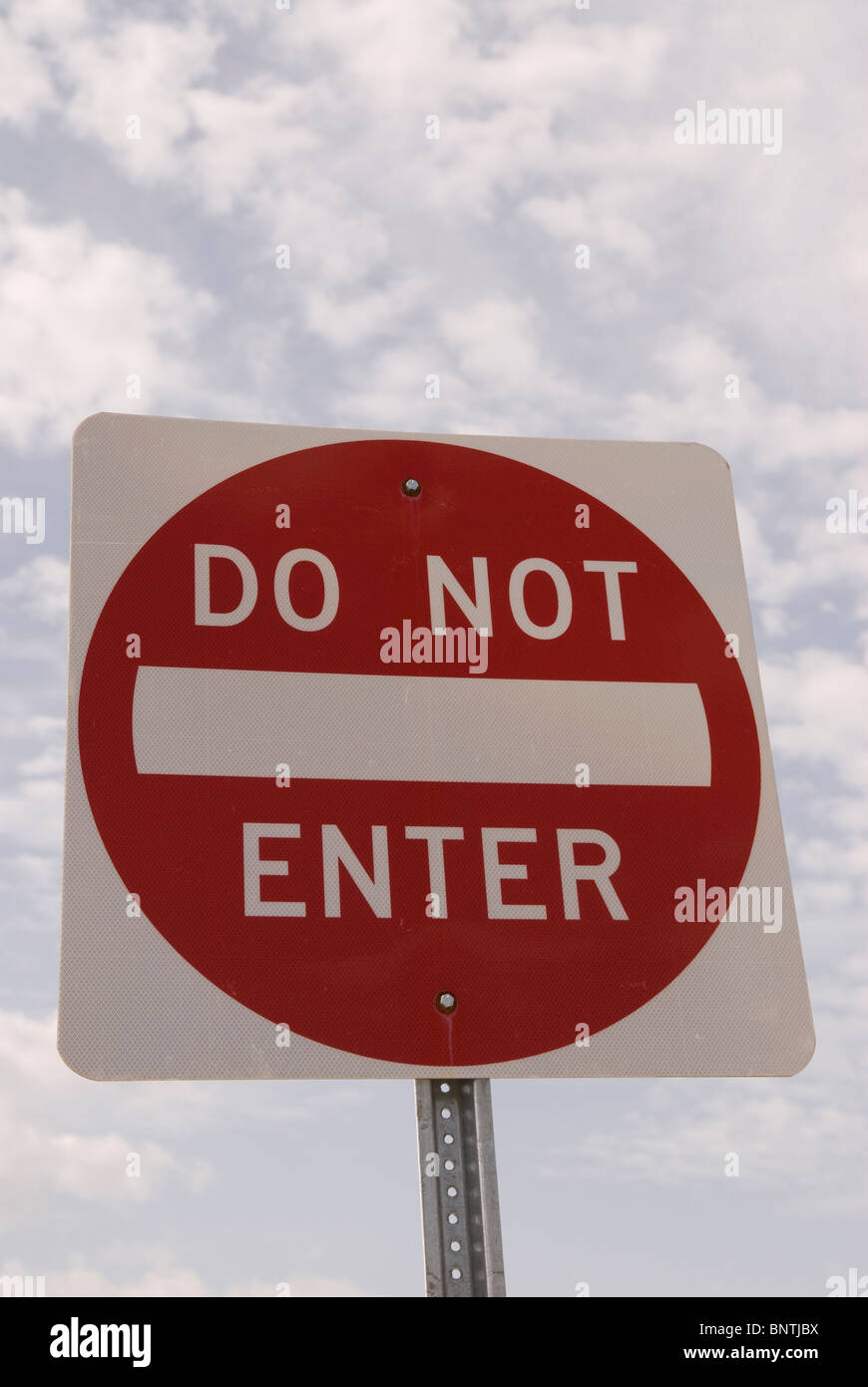 Do Not Enter Traffic Sign USA Stock Photo - Alamy