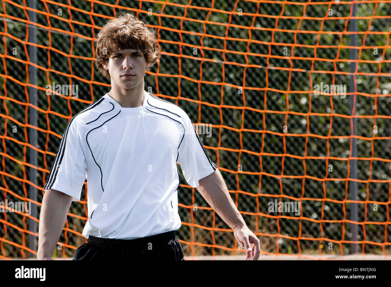 soccer sports action portrait Stock Photo - Alamy