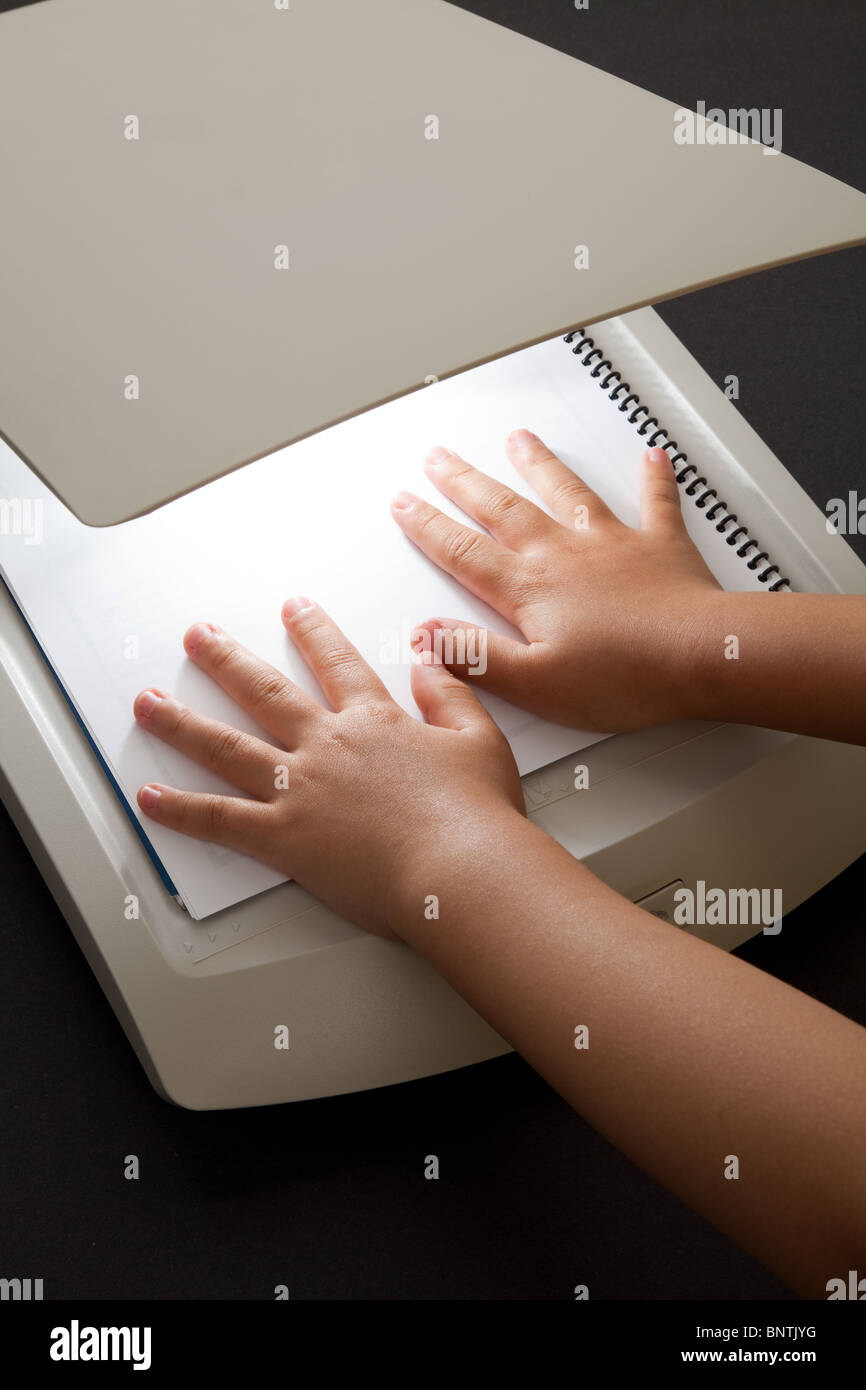 Scanner close up shot, business concept Stock Photo - Alamy