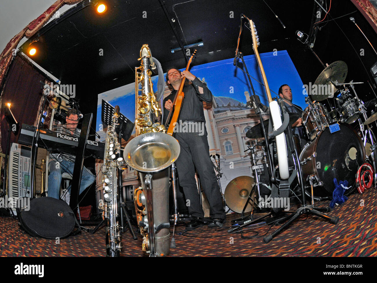 Jam session with famous israeli jazz man hi-res stock photography and ...