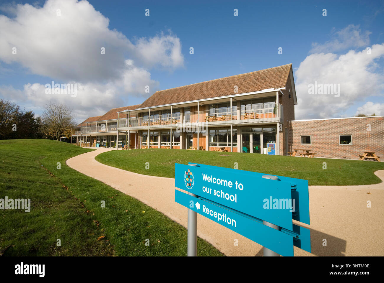 Burnham Copse Primary School Stock Photo - Alamy