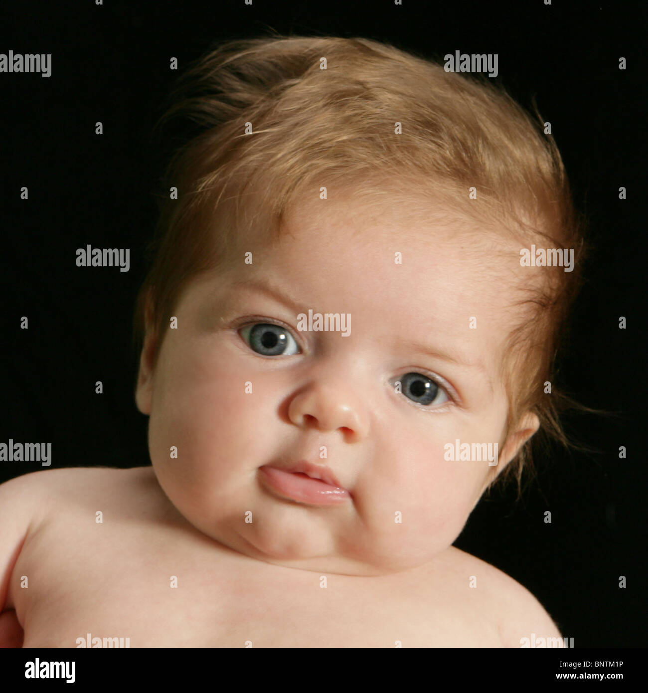 Baby face close-up redhead Stock Photo - Alamy